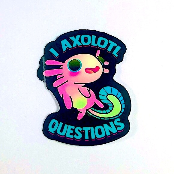 Hand Crafted | Wall Decor | I Axolotl Crazy Trending Waterproof Single ...